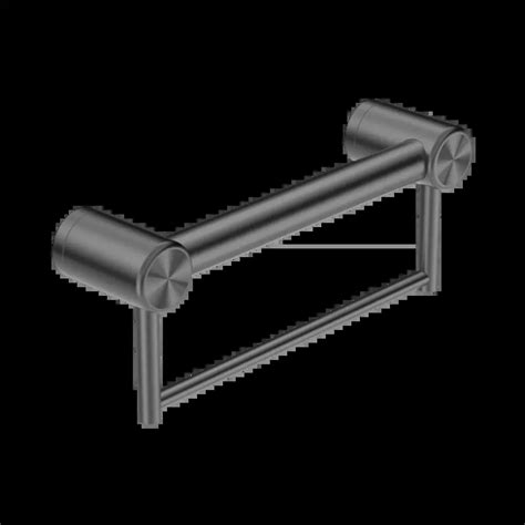 Mecca Care 32mm Grab Rail With Towel Holder 300mm Gun Metal