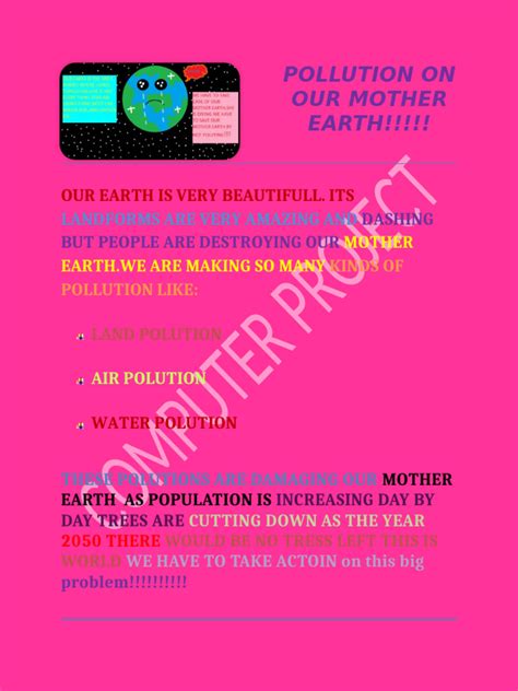 Project Of Computer Pdf