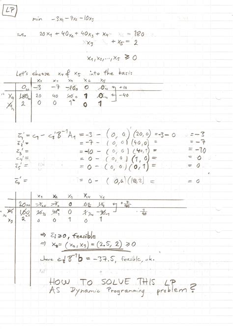 Operations Research How To Solve This Lp Problem As A Dynamic