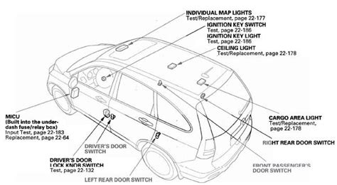 Honda Cr V Entry Lights Control System Body Electrical