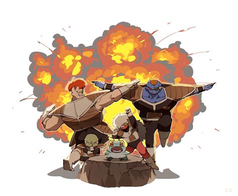 Ginyu Force Captain Ginyu Jeice Burter Recoome And 1 More Dragon Ball And 1 More Drawn By