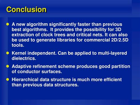 Ppt Hicap A Fast Hierarchical Algorithm For 3d Capacitance