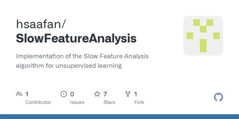 Github Hsaafanslowfeatureanalysis Implementation Of The Slow Feature Analysis Algorithm For