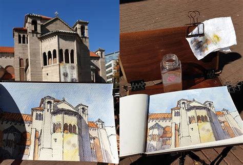 오늘은 서울교대 평생교육원 수업 실습으로 정동에 있는 리모의 드로잉북 여행드로잉 어반스케치