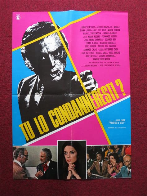 Proceso A Jesus Italian Foglio Poster Andres Mejuto Alfredo Mayo 1974