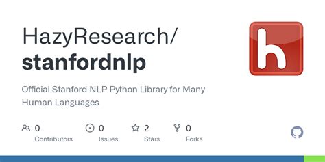 Github Hazyresearch Stanfordnlp Official Stanford Nlp Python Library