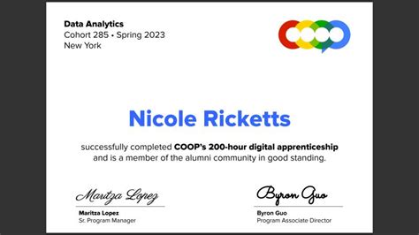 Dataanalytics Professionalgrowth Newopportunity2023 Coopcareers Nicole R