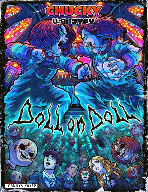 Candys Killer Horror Movie Art Chucky Horror Movie Spiderman Artwork