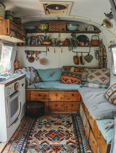 95 Boho And Hippie Camper Design Ideas Boho Camper Interior Boho