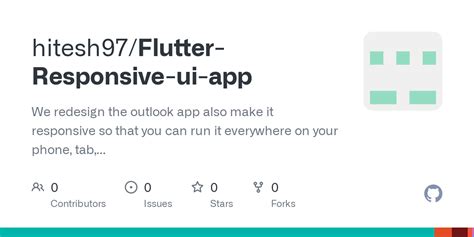 Github Hitesh Flutter Responsive Ui App We Redesign The Outlook App Also Make It Responsive
