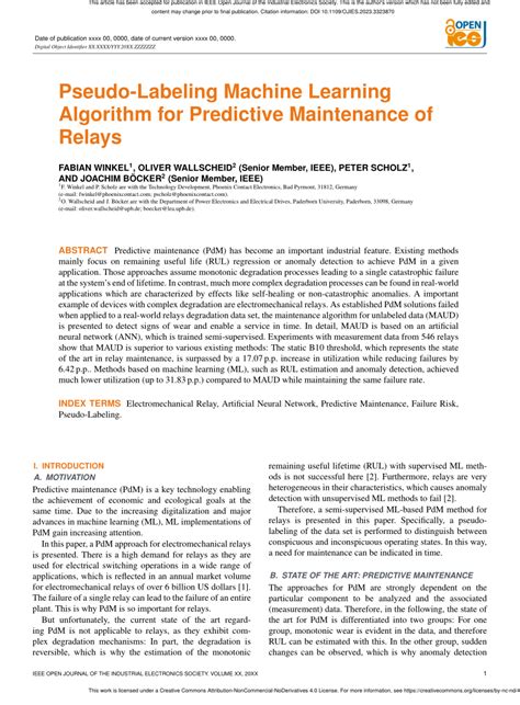Pdf Pseudo Labeling Machine Learning Algorithm For Predictive