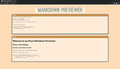 Github Inimeshmarkdowntextpreviewer This Is A Web Application That Allows You To Input