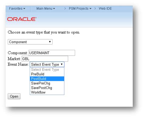 online peoplecode event editor peoplesoft mods
