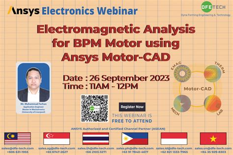 Ansys Electronics Webinar Ansys Motor Cad Electromagnetic Analysis For Bpm Motor News And Events
