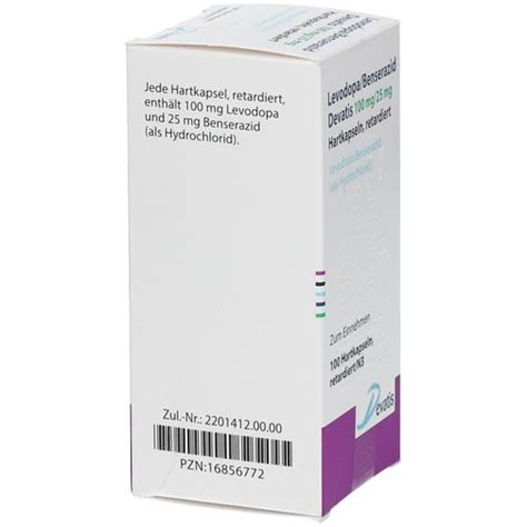 Levodopa Benserazid Devatis 100 Mg 25 Mg 100 St Shop