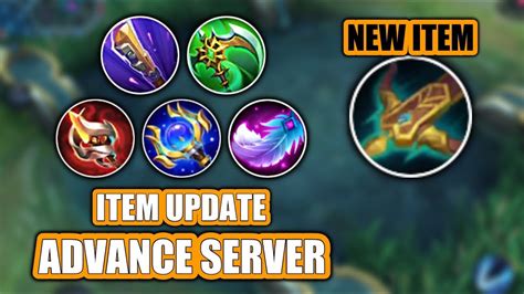 New Item And New Item Update In Advance Server Youtube