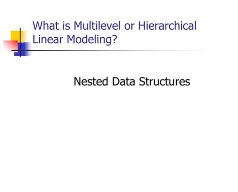 Ppt Multilevel Modeling Powerpoint Presentation Free Download Id5942998