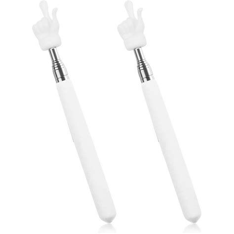 2 Pcs Telescopic Teacher Pointer Finger Retractable Hand Pointer