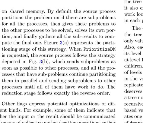 partitioning strategies supported by dparallel recursion assuming 4