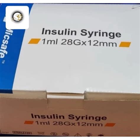 Jual Insulin Syringe 1 Ml Spuit 1 Ml Dispo 1 Ml 1 Box 100 Pcs
