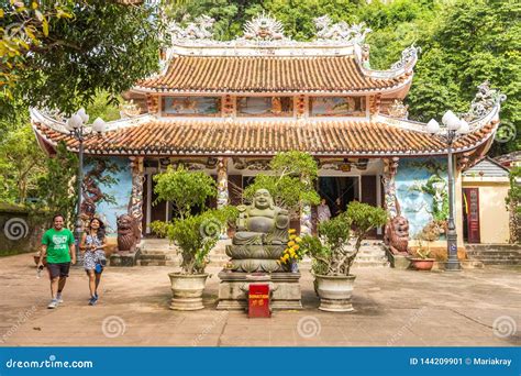 Da Nang Vietnam January 04 2019 Buddhist Pagoda Temple At Marble