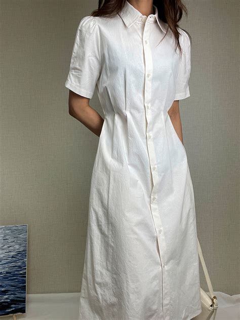 하웨 엔젤원피스 셔츠원피스 남방형 카라원피스 3color 에이블리