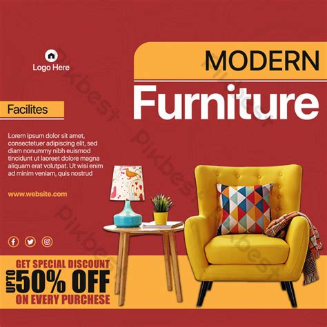 Exclusive Modern Furniture Sale Instagram Poster Template Design 2022 Eps Free Download Pikbest