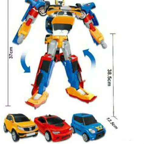 Jual Tritan Tobot Gabungan 3 Mobil Berubah Robot X Y Z Champion Tritan Shopee Indonesia