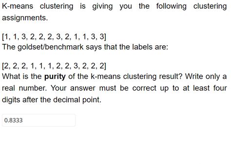 Solved K Means Clustering Is Giving You The Following