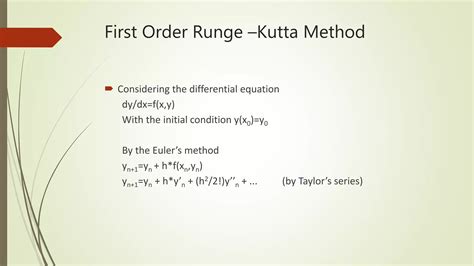runge kutta method pptx