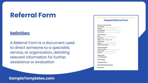 Sample Referral Form For Services