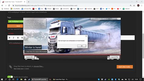 Ats Multiplayer Is Dead Cannot Inject Core Initalization Of Client Failed Unsolved Topics