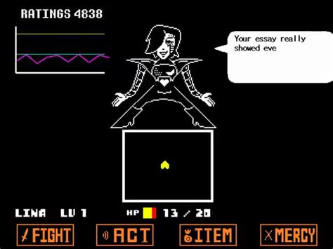 UNDERTALE Pacifist VS Mettaton EX Skipped Version On Make A GIF