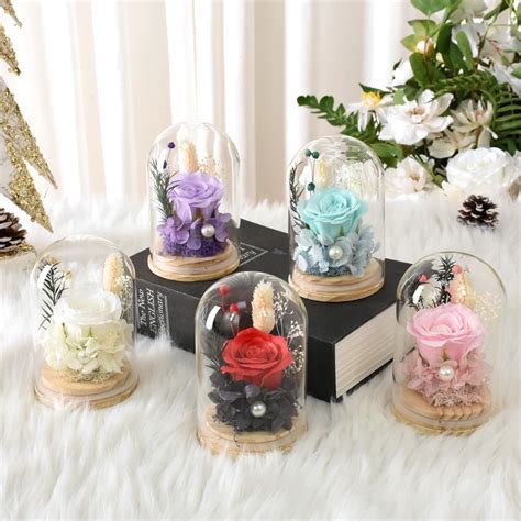 Подарок на день рождения сохраненной розой для женщин подруги мамы жены вечный цветок в