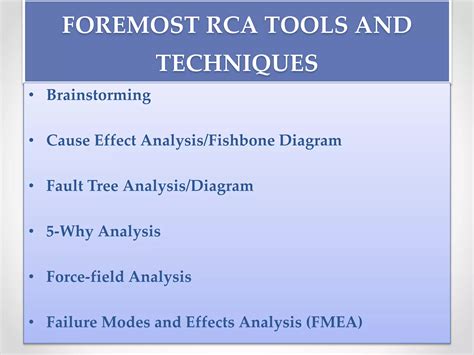 Root Cause Analysis Tools And Process Pptx