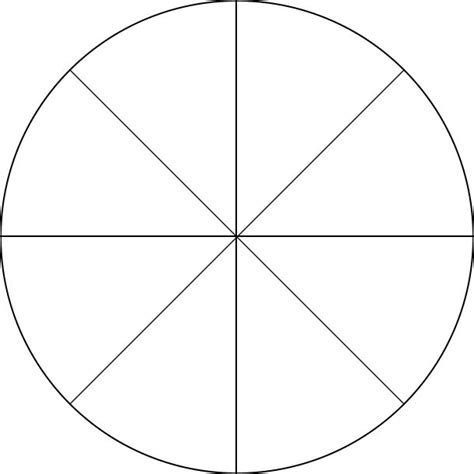 Images Of Equal Sections Circle Graph With Printable Template Bfegy Com Circle