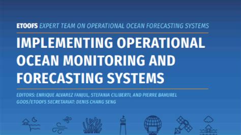 Implementing Operational Ocean Monitoring And Forecasting Systems Preventionweb