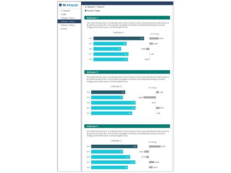 Yearly Comparison Excel Report Template Biz Infograph