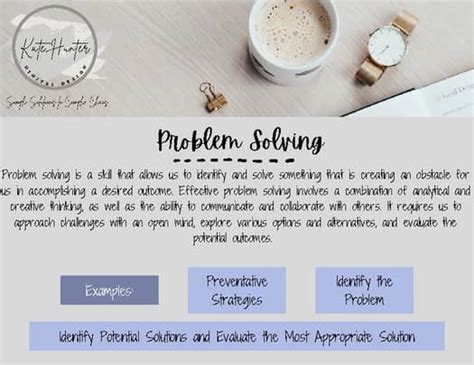 Executive Functioning Problem Solving Task Cards By Kate Hunter Design