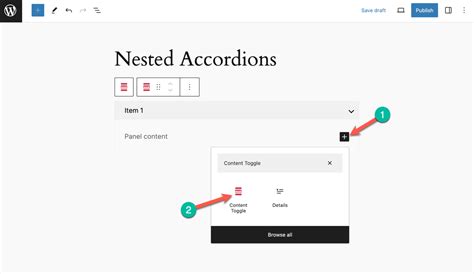 How To Create A Nested Accordion In WordPress