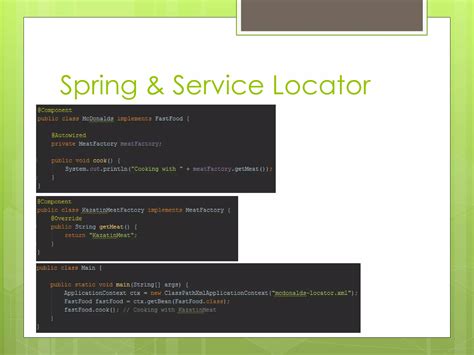 Spring Framework And Inversion Of Control Ppt