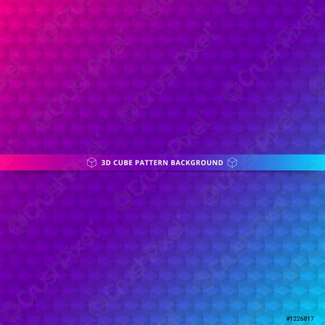 3d Cube Seamless Pattern Colorful Background Stock Vector 1226817