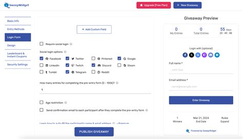 How To Create A Giveaway With SweepWidget