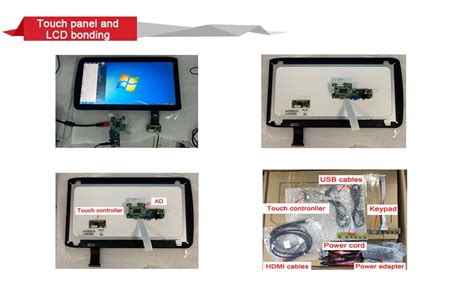 SKD Industrial Inch IPS TFT LCD Display Touch Screen Bonded On Capacitive Touch Sensor