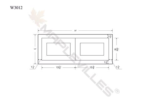 Maplevilles Cabinetry 30 X 12 Vintage White Inset Modern Shaker Styl
