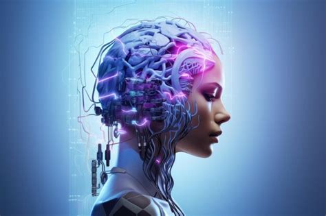 Premium AI Image Neural Network Supercomputer In The Form Of A Beautiful Girl