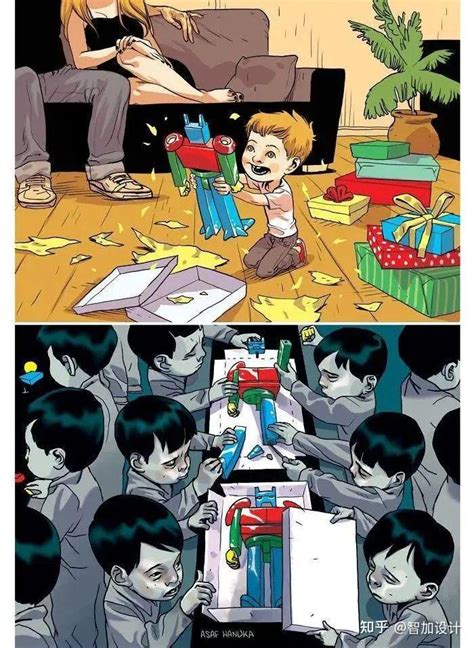 15张直击人性的讽刺漫画，细思极恐 知乎