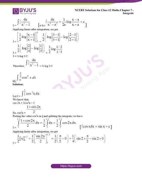 Ncert Solutions For Class 12 Maths Chapter 7 Integrals Exercise 7 9 Get