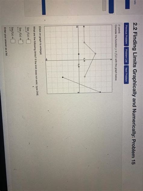 Solved 22 Finding Limits Graphically And Numerically