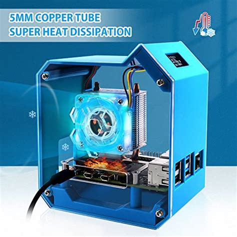 GeeekPi Mini Tower Kit Raspberry Pi ICE Tower Cooler With Raspberry Pi ICE Tower Case 0 96